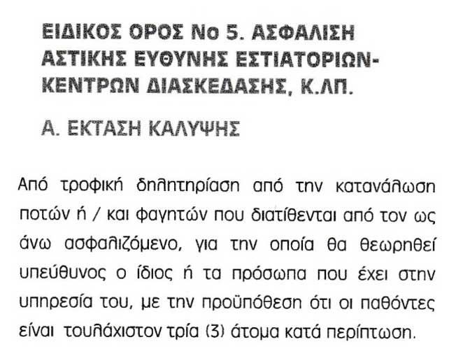 Πώς αποζημιώνεται η «Τροφική Δηλητηρίαση» πελατών επιχειρήσεων εστίασης ...