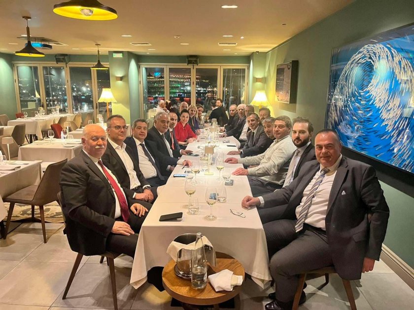 Robert Gauci, Αντώνης Χρηστίδης και Μιχάλης Τάτσης σε γεύμα με 15 ...